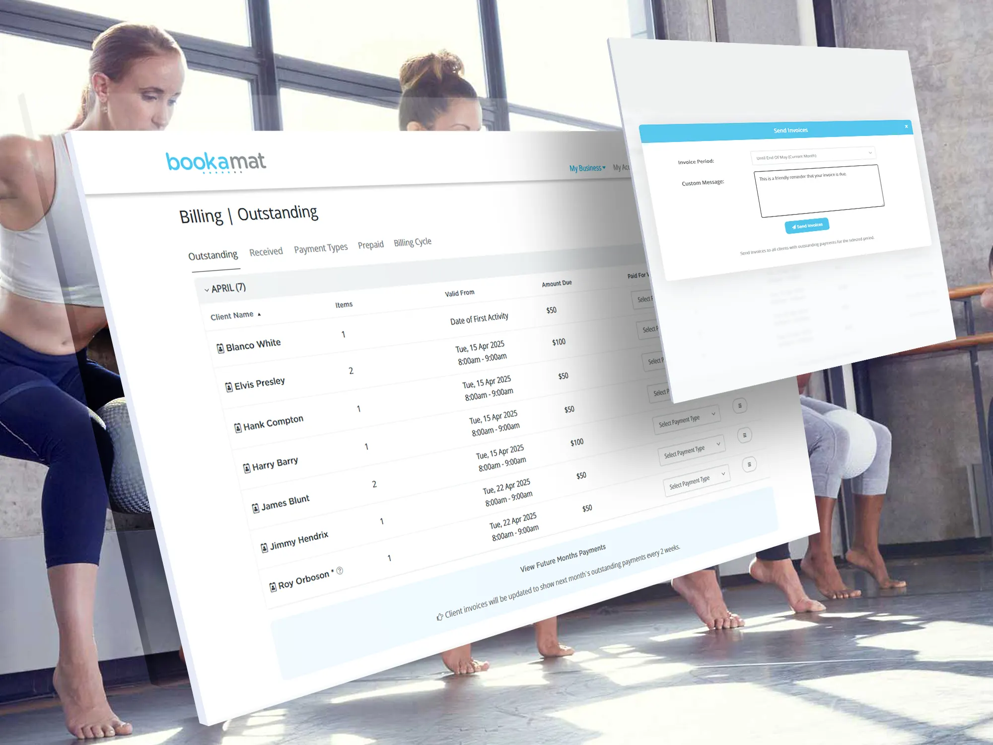 Yoga, Pilates & Fitness Studio Software | Bookamat